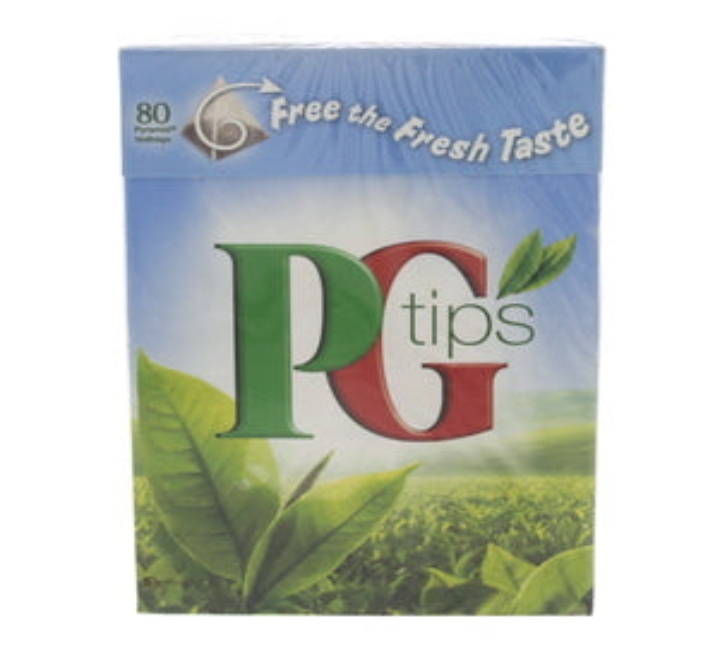 PG Tips 80 Pyramid Tea Bags 232g - Dukakeen.com