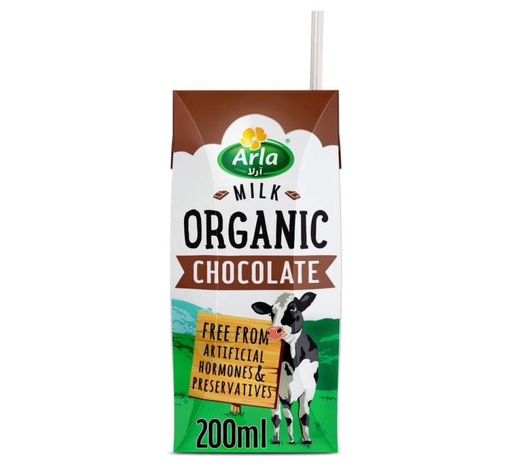 Arla Organic Chocolate Milk 6 x 200ml - Dukakeen.com