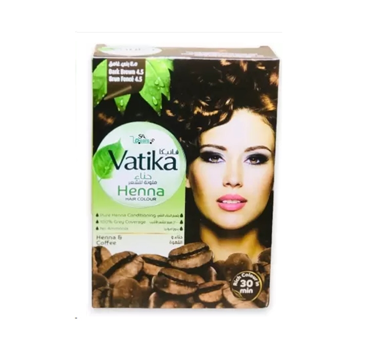 Vatika Henna Hair Color Dark Brown 4.5 PCS Buy Online at Best Price in ...