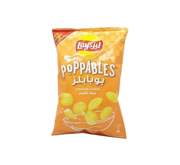 Lays Poppables Cheddar Cheese Potato Snank 40gm - Dukakeen.com