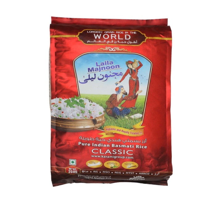 Laila Majnoon Basmati Rice 20kg Buy online in Bahrain - Dukakeen.com