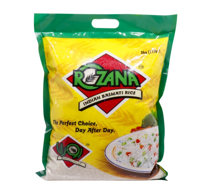 Rozana Indian Basmati Rice 5kg Buy online in Bahrain - Dukakeen.com
