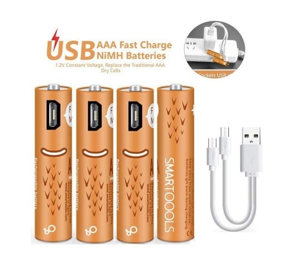 Smartoools Usb 4 Pack 450Mah Chargable Batteries Buy Online in Bahrain ...