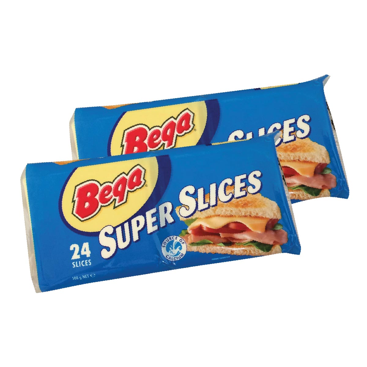 Bega Super Slices Cheese 2x500g - Dukakeen.com