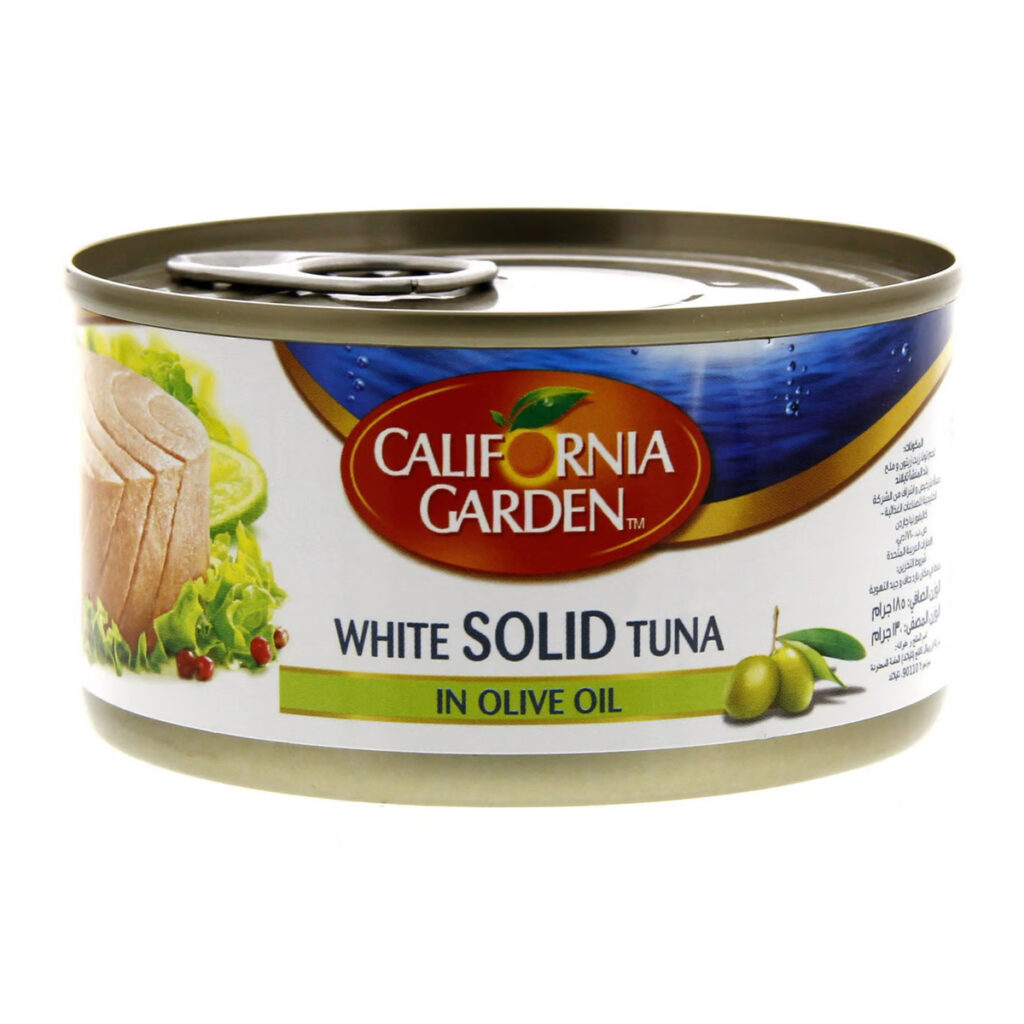 California Garden White Solid Tuna In Olive Oil 185gm - Dukakeen.com