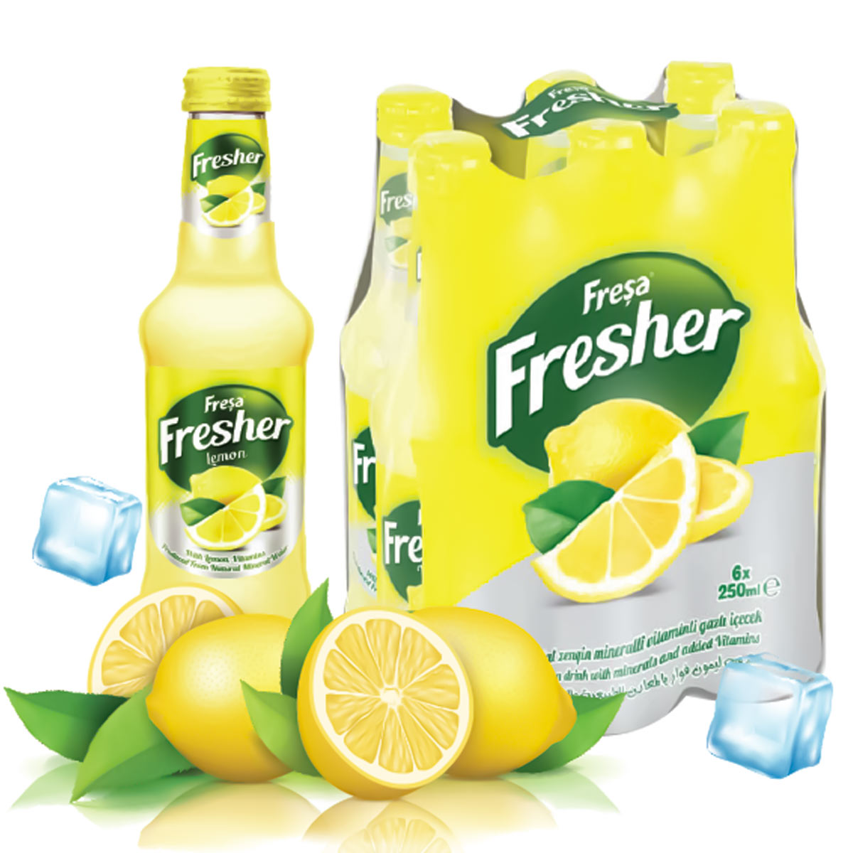 Fresa Fresher Juice Lemon 6X250ml buy online in bahrain - Dukakeen.com