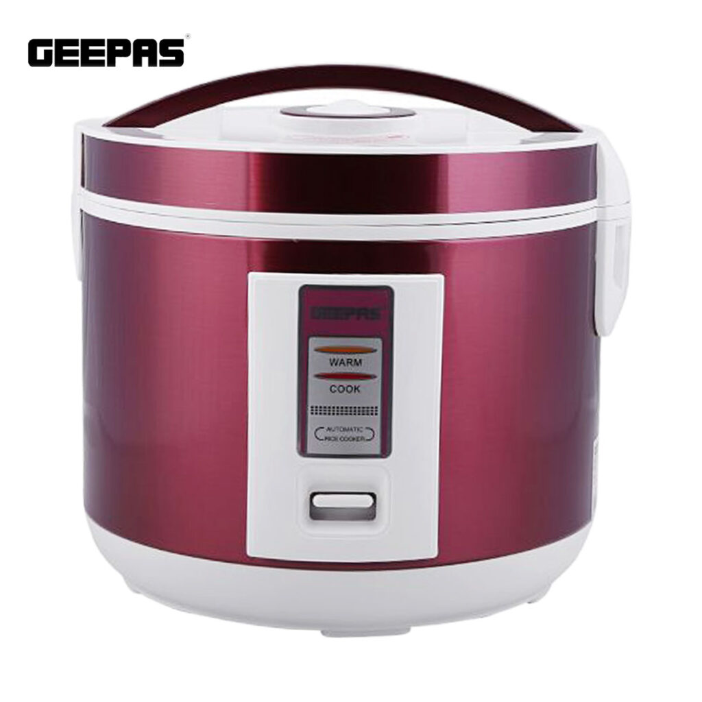Geepas Rice Cooker Stainless Steel 1.5 Ltr - GRC4328 - Dukakeen.com