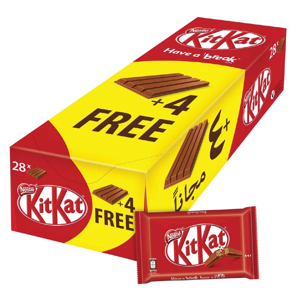 Nestle Kitkat 4 Finger Multipack 28x36.5g - Dukakeen.com