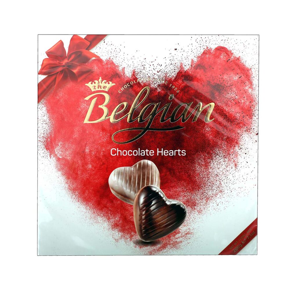 The Belgian Chocolate Hearts 200g - Dukakeen.com
